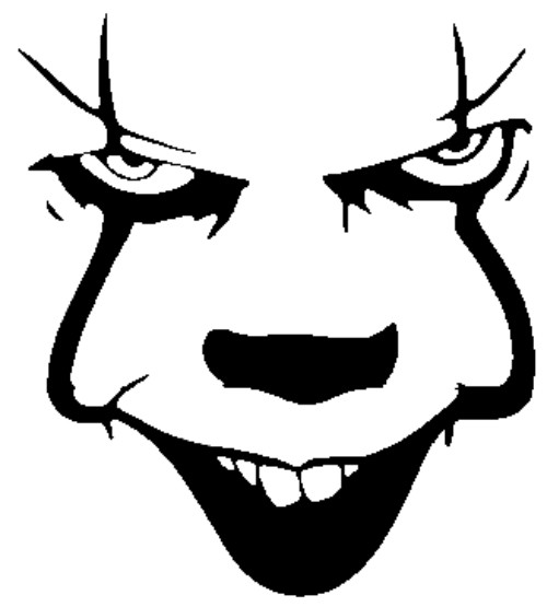 Pennywise Pumpkin Stencil