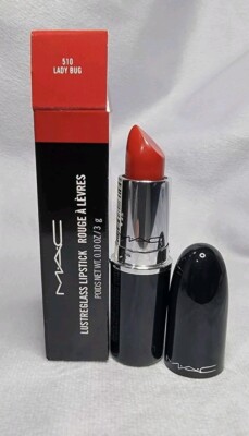 MAC Lustreglass Lipstick #510 LADY BUG NIB | eBay