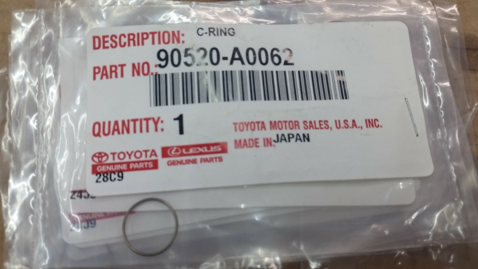 Genuine Toyota Ring Snap 90520-A0062 | eBay
