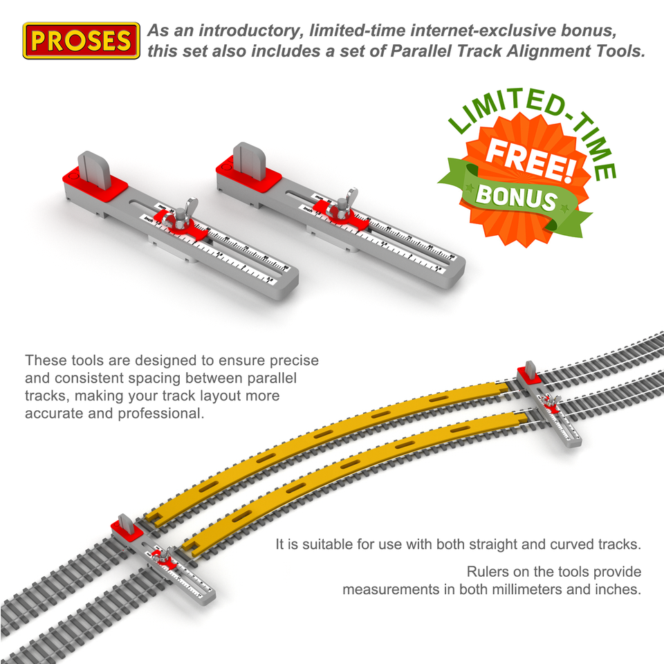 Flexible Track Laying Set for UK Geometry Tracks (Hornby, Peco ...