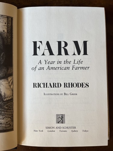 Farm by Richard Rhodes (1989, Hardcover, First Edition/1st Printing, DJ ...
