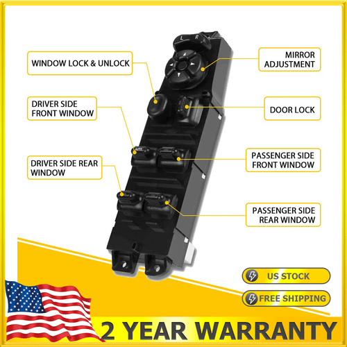 Master Power Window Front Switch Side Driver For 97-01 Jeep Cherokee 4 ...