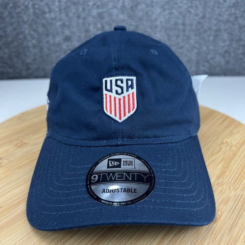 NWT US Soccer Team Hat Cap Strapback OSFM Blue New Era Henkle 9Twenty ...