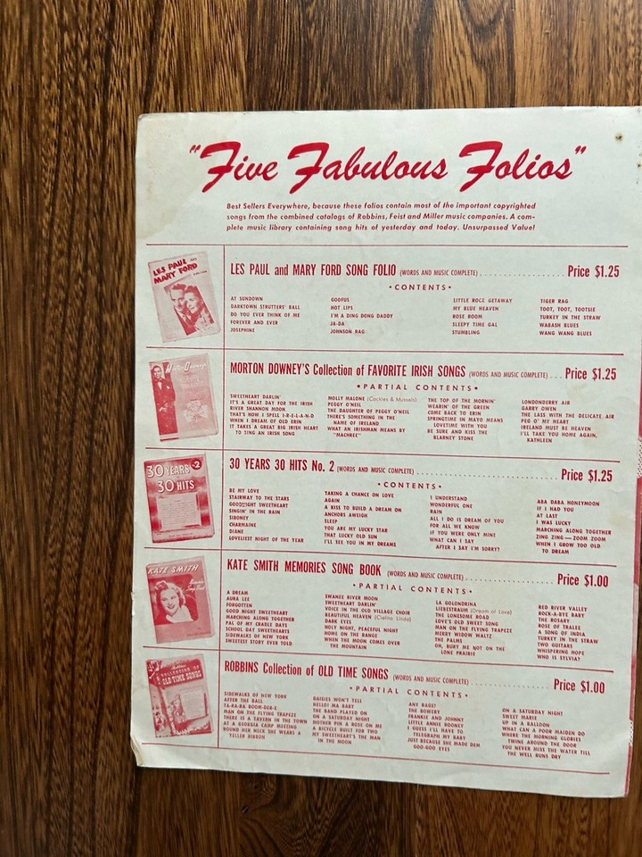 "Ruby" Theme From Ruby Gentry Sheet Music 1953 Jennifer Jones Charlton ...