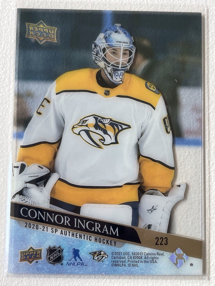 2020-21 SP Authentic Young Guns Acetate #223 Connor Ingram | eBay