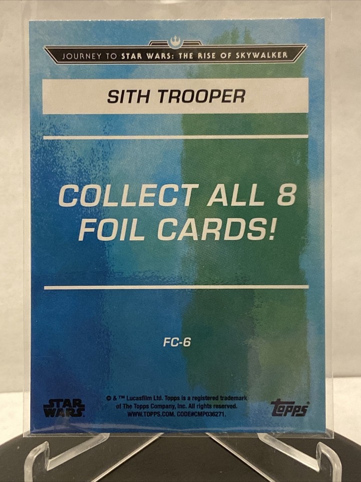 2019 Star Wars Journey to The Rise of Skywalker Character Foil #FC6 ...