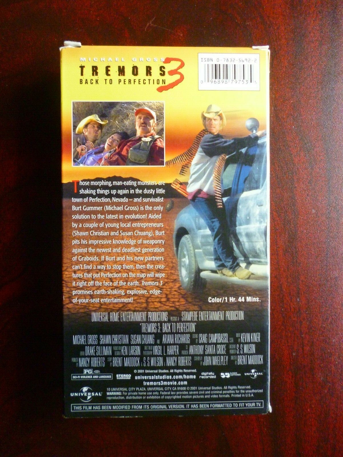 Tremors 3 : Back to Perfection (VHS, 2001) 96898797535 | eBay