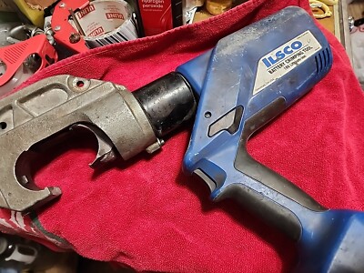 Ilsco Cordless Hydraulic Battery Crimping Tool 18v 12 Ton 106 KN ILCB ...