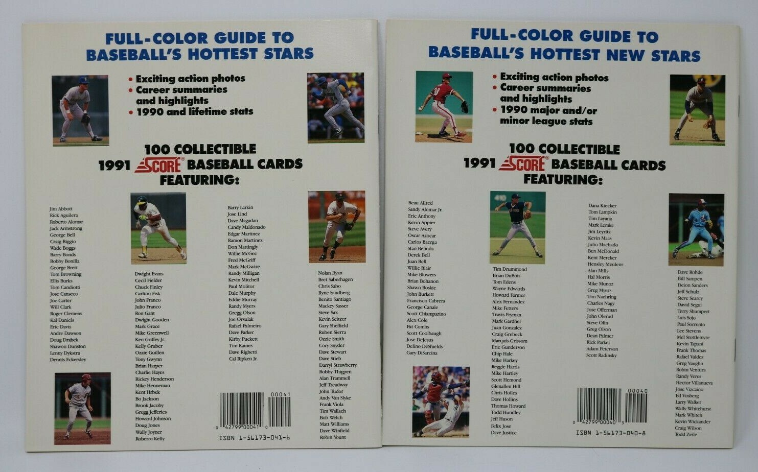 1990-91 Baseball's 100 Hottest Rookies Books Lot of 2 Free Ship | eBay