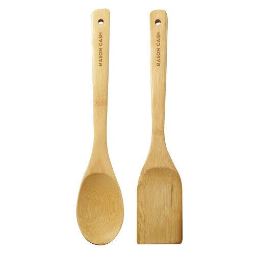 Mason Cash 2 Piece Wooden Spoon and Spatula Set | eBay UK