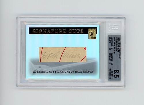 Hack Wilson 2004 Topps Tribute HOF Signature Cuts 1/1 Legendary Auto Sp ...
