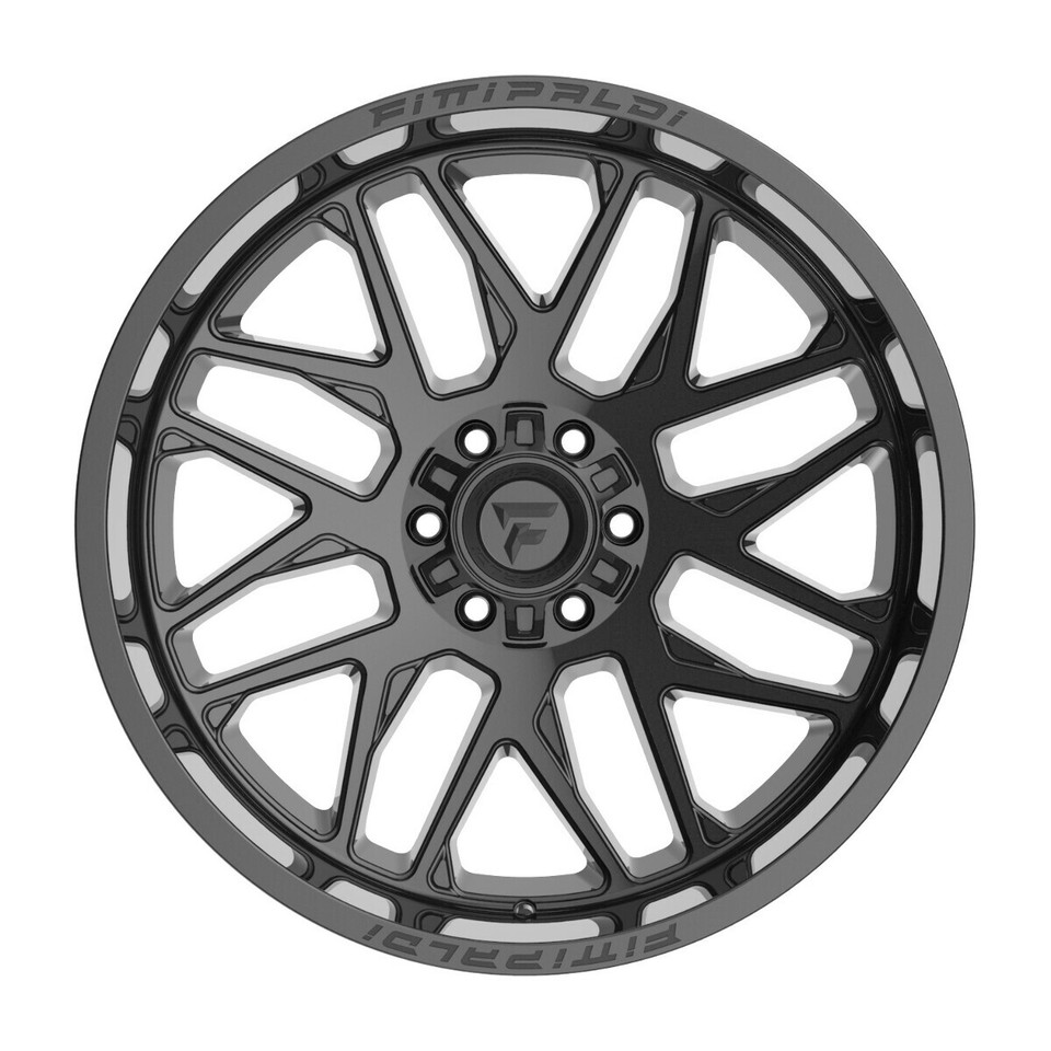 Set 4 20" Fittipaldi Wheels FA19B 20x10 Gloss Black 8x170 -19mm For ...
