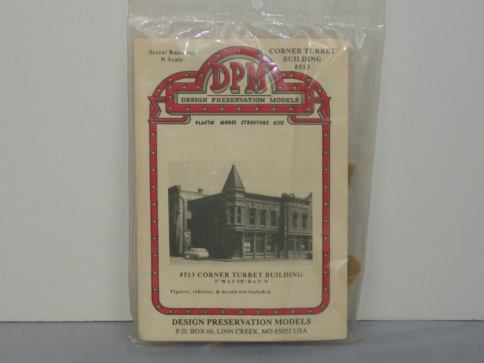 Design Preservation Models N Scale Corner Turret Building - Factory ...