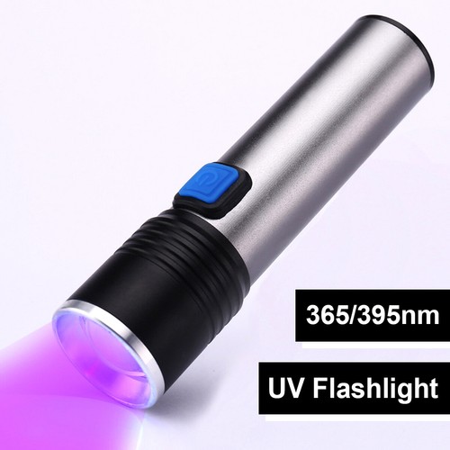 Uv Led Flashlight Portable Flashlights Violet Aluminum-alloy Usb ...