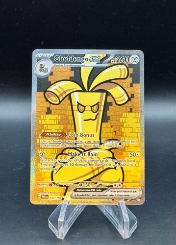 Pokemon TCG Card Gholdengo EX 252/182 Paradox Rift Special illustrator ...