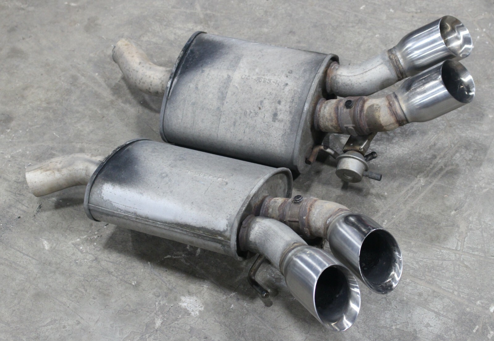 2012-2015 Camaro SS ZL1 1LE NPP BI MODE Dual Exhaust Quad Tip Mufflers ...