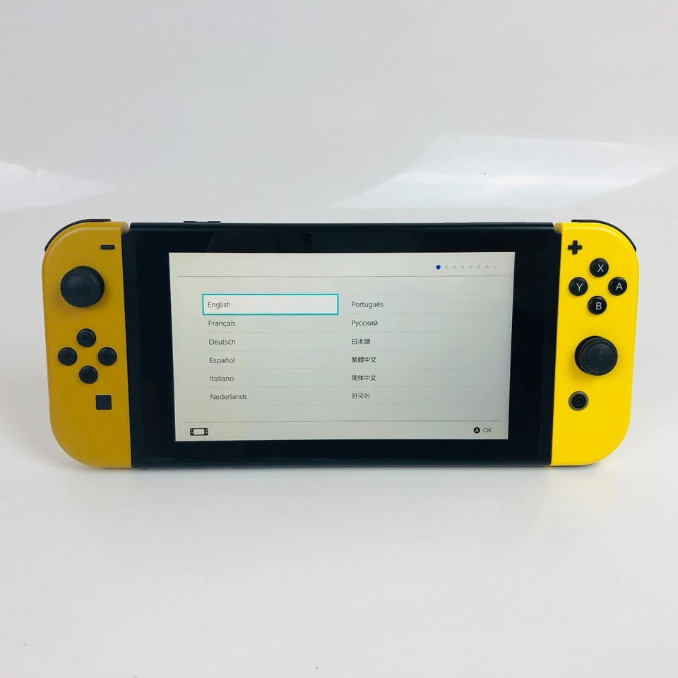 Nintendo Switch Pokemon LET'S GO Pikachu Console Limited Edition Set ...