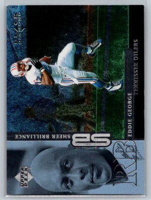 1998 Upper Deck Black Diamond #B20 Eddie George Sheer Brilliance 0187/ ...