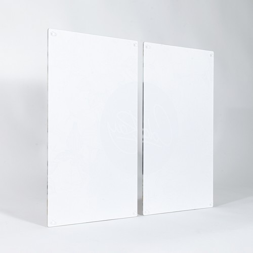 Tempered Glass Worktop Saver Pink forest animals pink and beige 2x30x52 ...