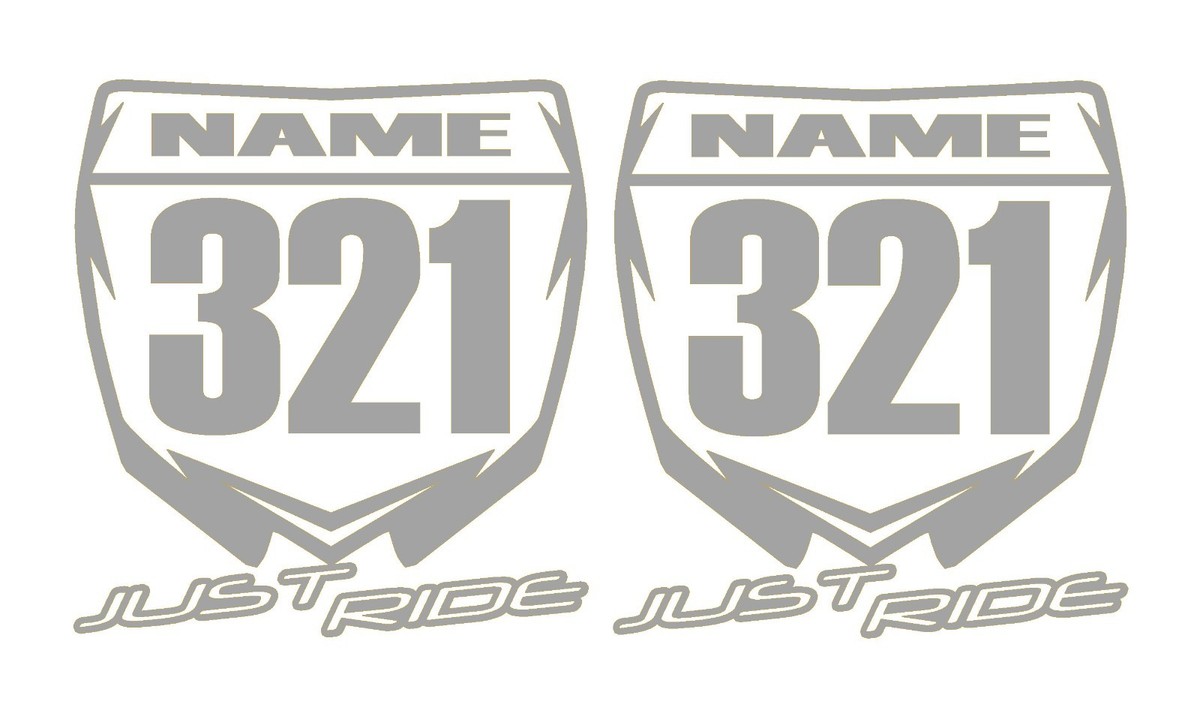 Motocross Nummernschild Tattoos BOX Insight Number Plate Sticker Decal