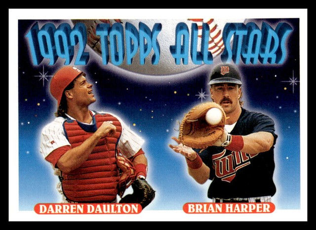 1993 Topps - 1992 Topps All Stars #408 Brian Harper, Darren Daulton for ...