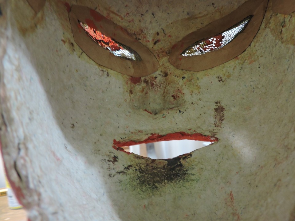 Vintage Halloween Devil Mask. Plaster of paris. | eBay