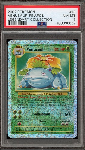 Pokemon Venusaur Legendary Coll. Reverse Holo Rare #18 PSA 8 | eBay