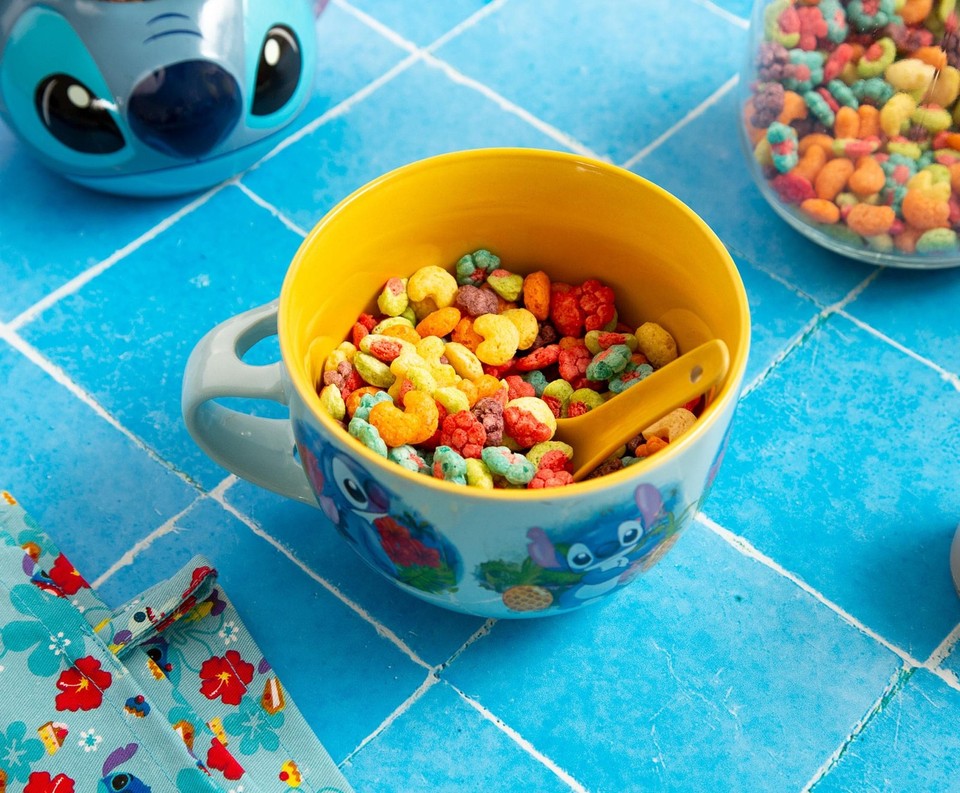 Disney Lilo & Stitch Ceramic Soup Mug With Spoon | Holds 24 Ounces | eBay
