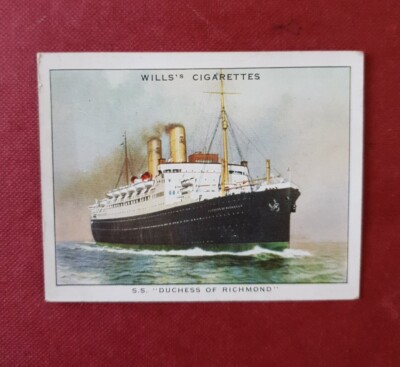Wills Famous British Liners 1st series #8 | eBay Australia