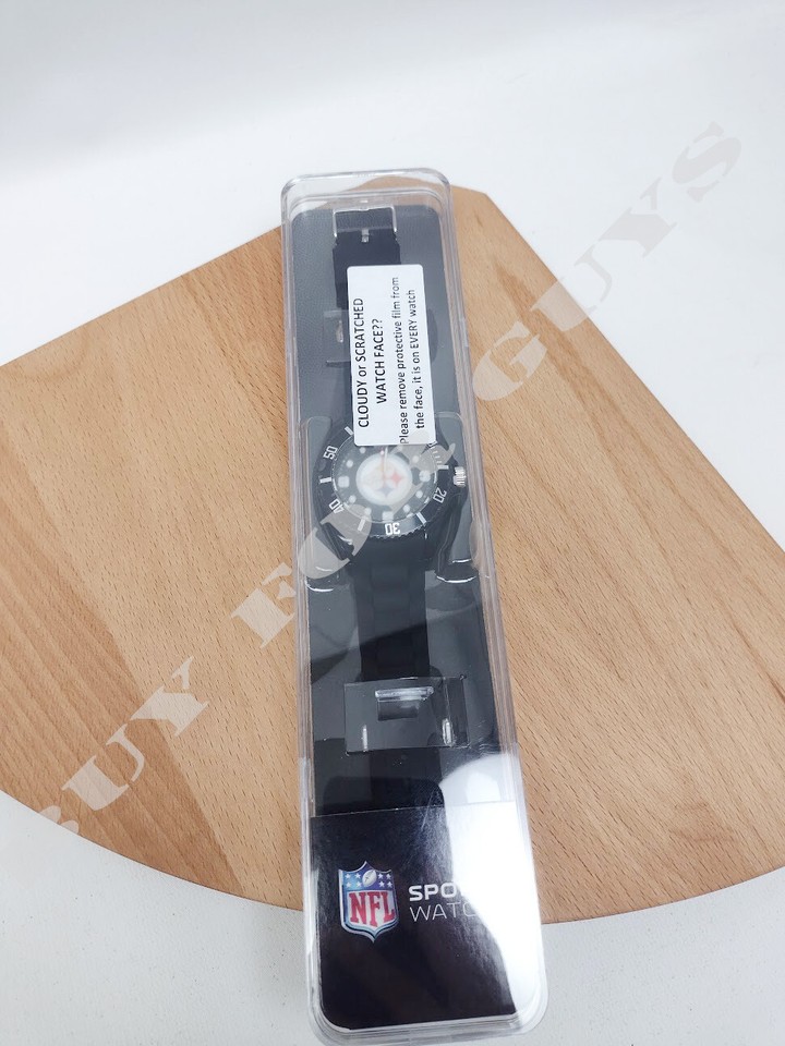 Men's Black watch NFL Football Team Spirit Watch - NFL - * Pick Your ...