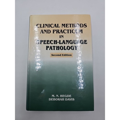 Clinical Methods and Practicum in Speech-Language Pathology (Sin 9781565935075 | eBay