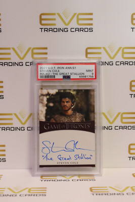 Graded Game of Thrones Autographed Card - 2021 Steven Cole / Kovarro ...