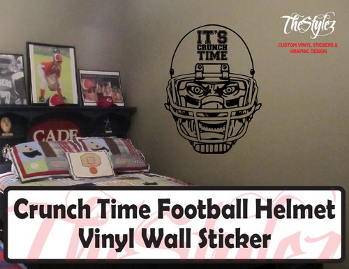 Crunch Time Football Custom Vinyl Wall Sticker | eBay