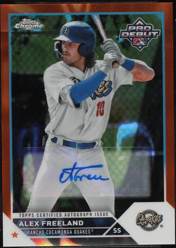 2023 Topps Pro Debut - Chrome Alex Freeland #PDC-83 Orange Lava ...