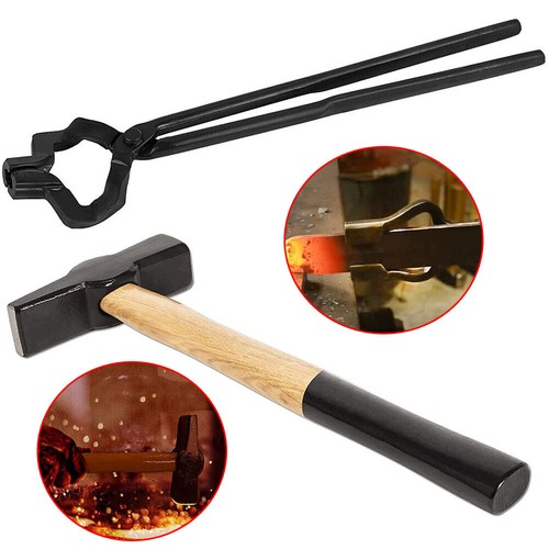 16" Z V-Bit Knife Making Blacksmith Tongs Hammer Set Bladesmith Anvil ...