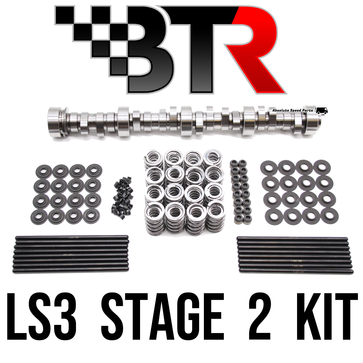 Brian Tooley Racing BTR Stage 2 LS3 Cam Kit for 6.2L Camaro Corvette G8 ...