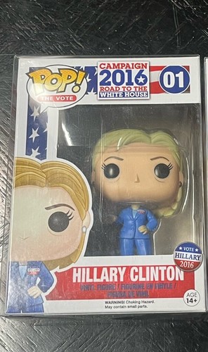 HILLARY CLINTON Funko Pop! Campaign 2016 #01 Vaulted/New In Protector ...