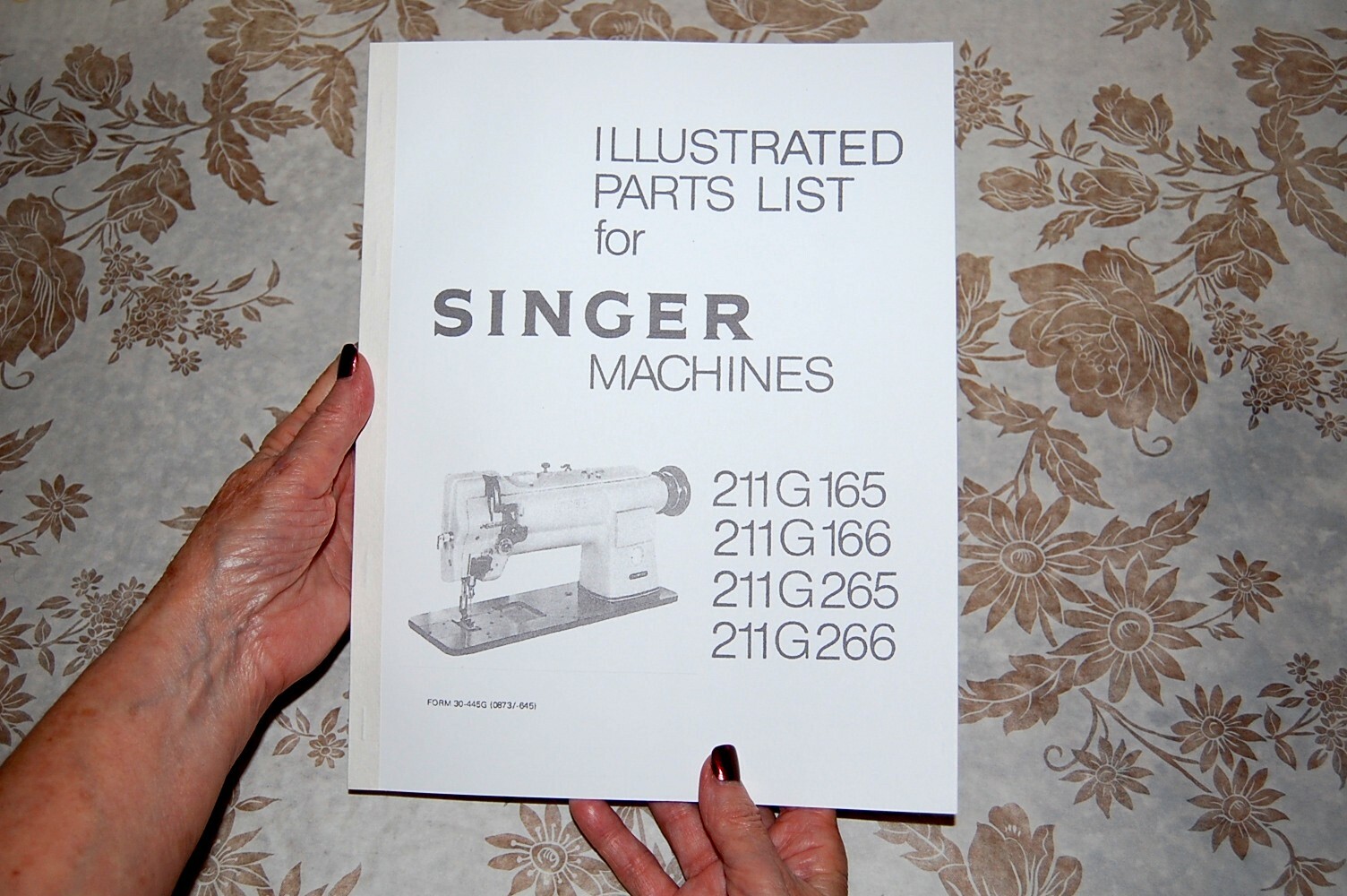 Illustrated Parts Manual, Singer Sewing Machines 211G165 211G166 ...