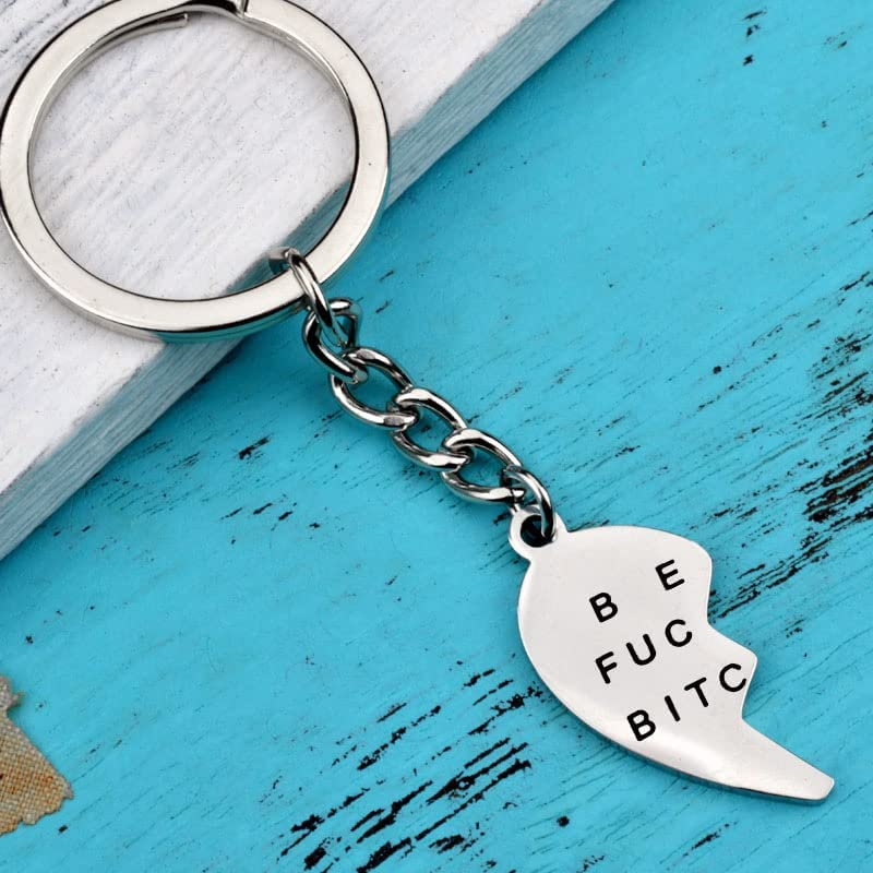 BFF Best Friends Gifts Keychain for 2 Matching Friendship Keychains for ...