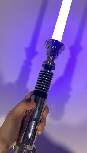 Hot Star Wars Luke Skywalker Lightsaber Silver Metal 12 Colors RGB ...