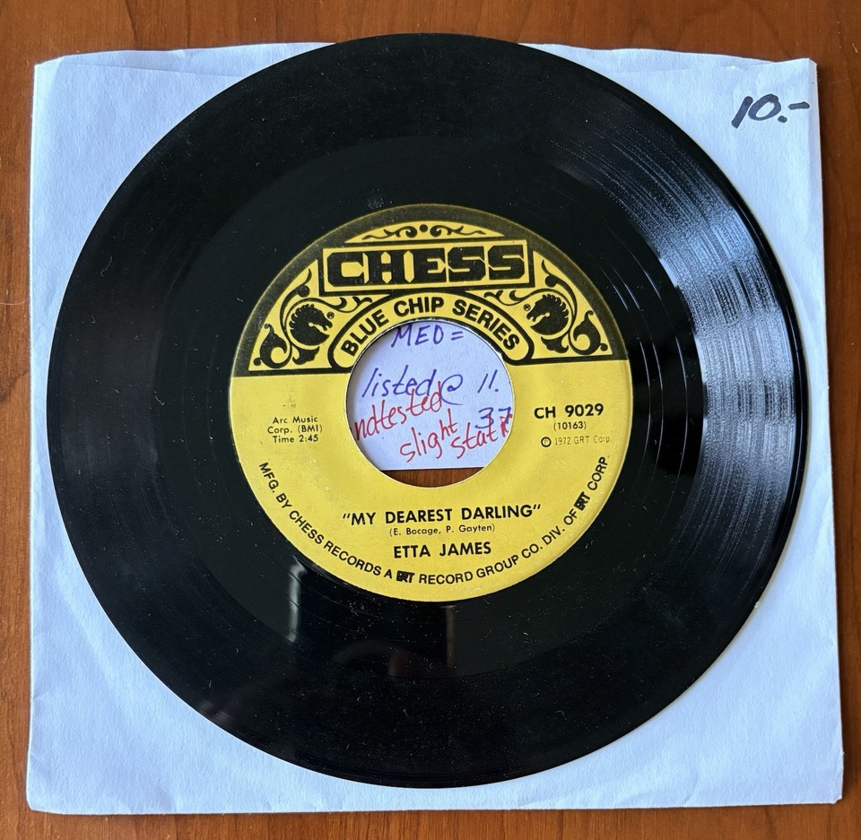 Etta James Tell Mama / My Dearest Darling 45 RPM Record Chess Blue Chip ...