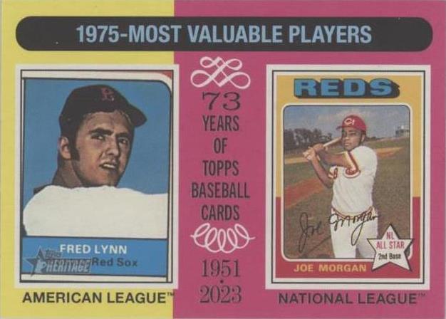 2024 Topps Heritage Mini - MVP Joe Morgan, Fred Lynn #194 for sale ...