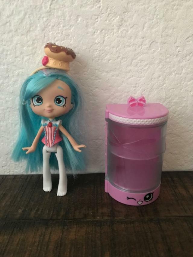 Shopkins Shoppies Doll- Peppa Mint With Headband- No Shoes & STORAGE ...