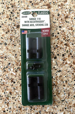 Weaver 48488 Scope Mounts Savage 110 With Accutrigger Savage Axis ...