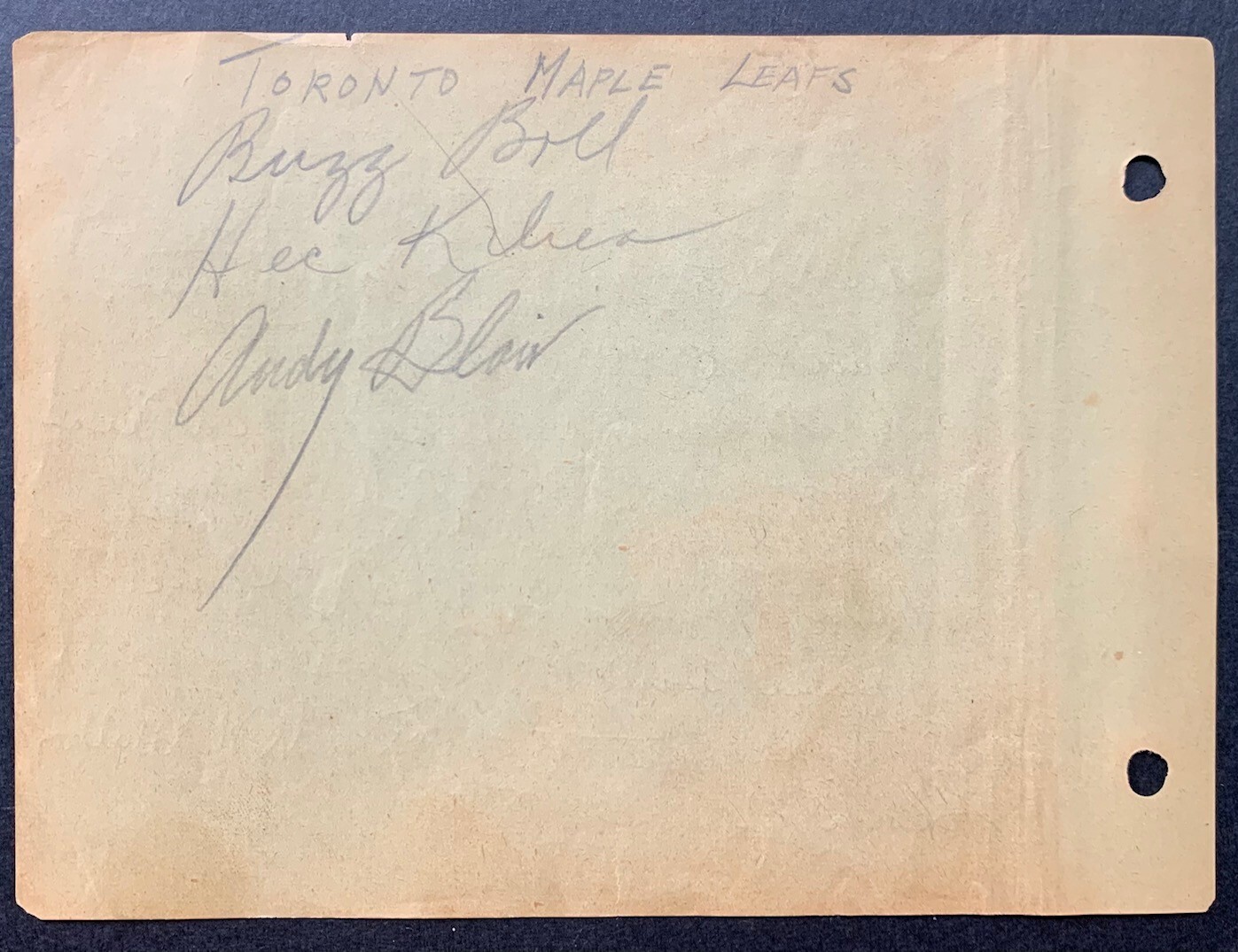 1933-34 Detroit Red Wings Team Signed Sheet x18 Autographed Cooney ...
