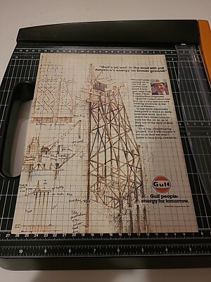Gulf Oil Print Ad 1981 Vintage Great To Frame | eBay
