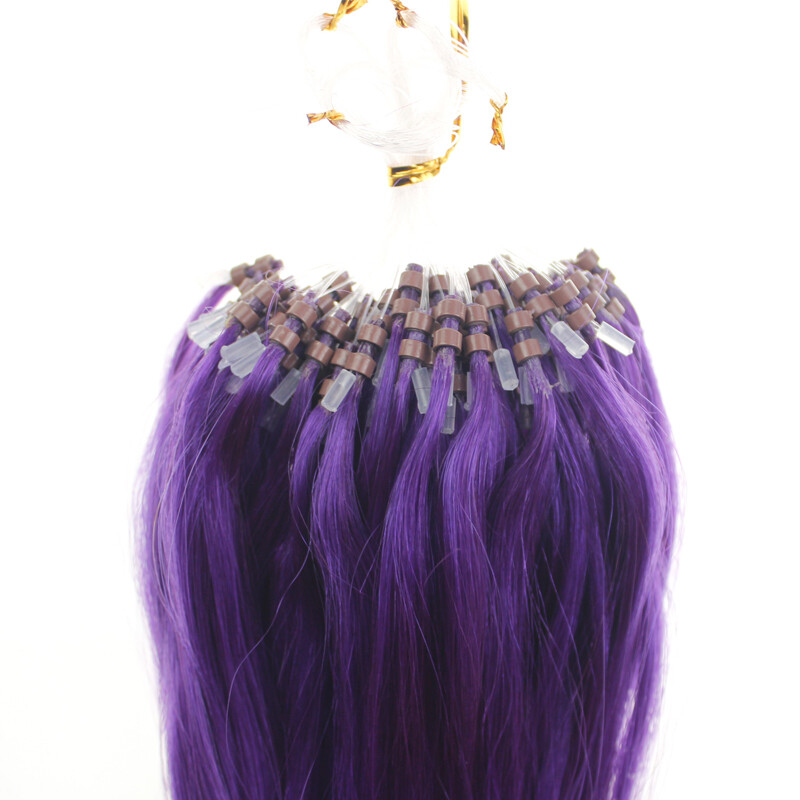 Micro Beads Hair Extensions Micro Ring Loop Tip Remy Human Hair Full ...