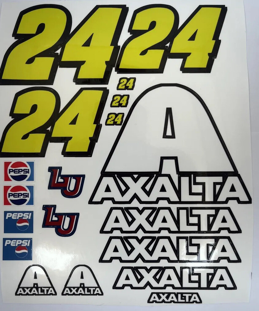 1/10 Scale R/C Racing Vinyl Decal/Sticker Sheet W/ Sponsor Stickers ...