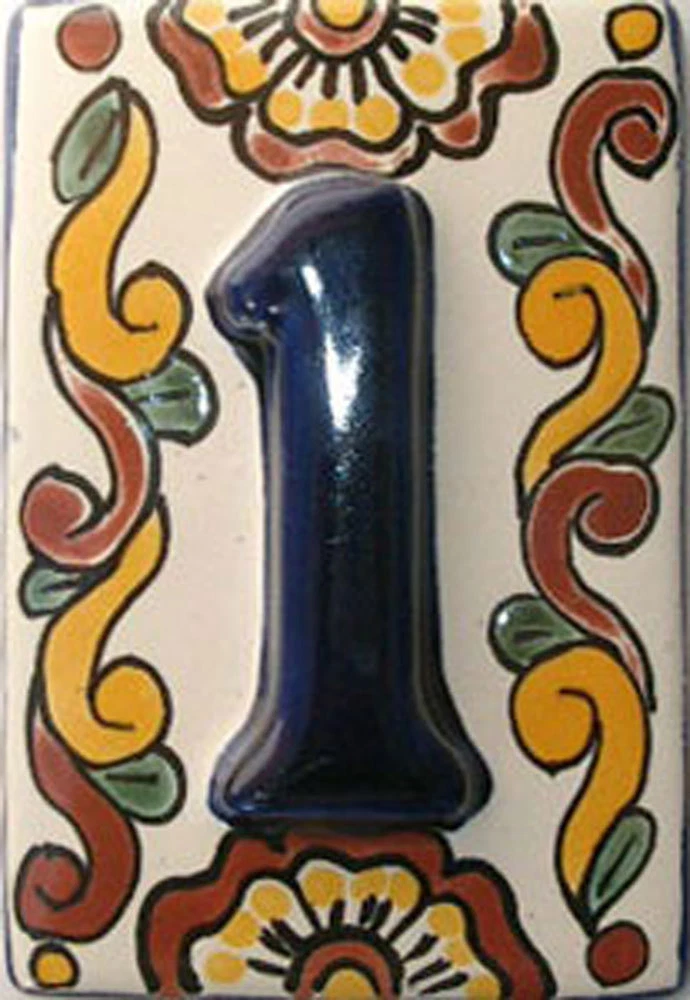 Mexican Ceramic House Numbers