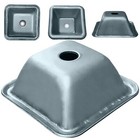 24x STILLAGE PALLET STACKING FEET, HEAVY DUTY, 2.5MM THICK Stillage ...